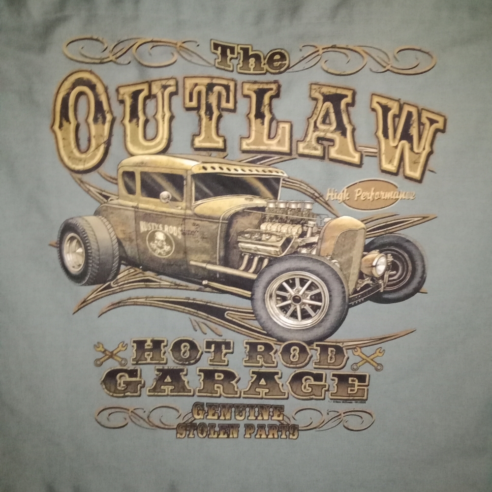 The Outlaw Hot Rod Garage Genuine Stolen Parts Shirt … - Gem